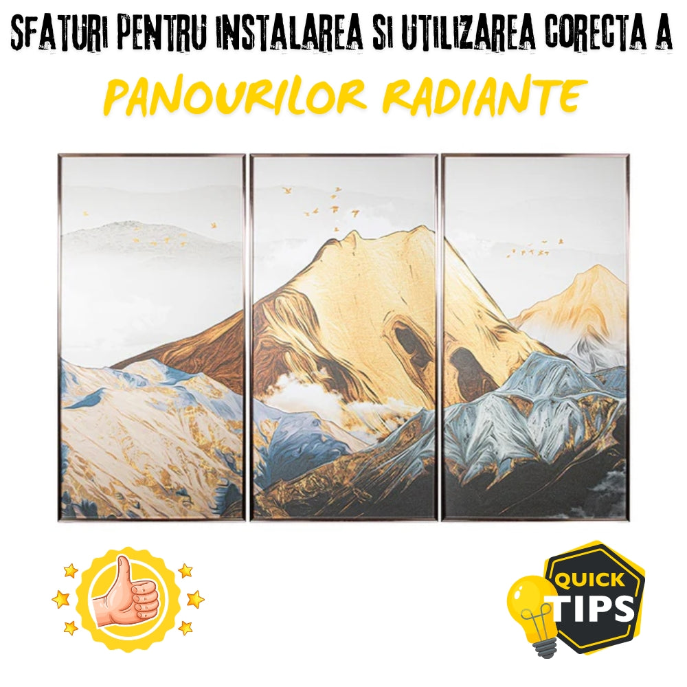 Sfaturi pentru instalarea si utilizarea corecta a panourilor radiante